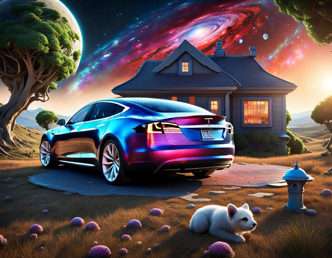 A Few Random Things on The Earth Floating Through Space - AI Generated ...