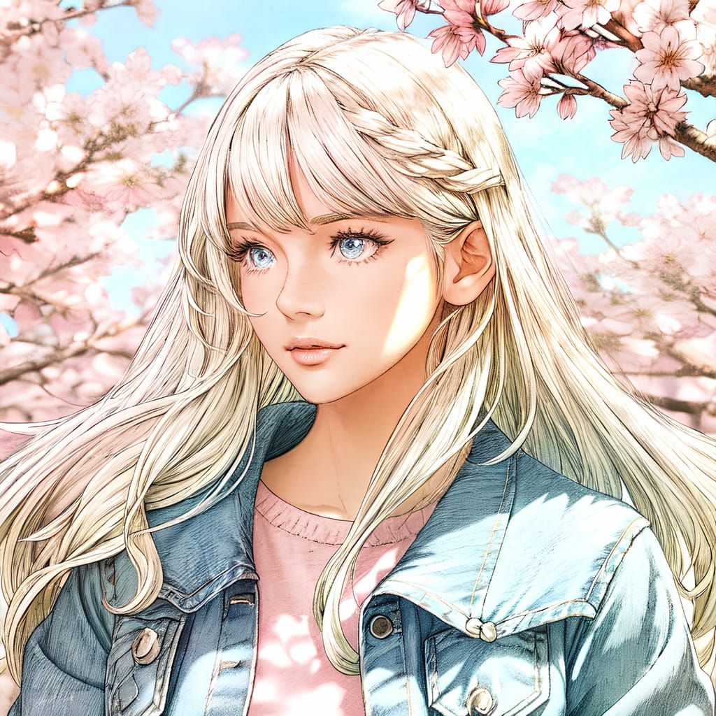 Aurora: Pretty Blonde Lady - AI Generated Artwork - NightCafe Creator