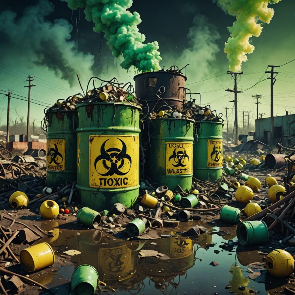 Toxic waste - AI Generated Artwork - NightCafe Creator