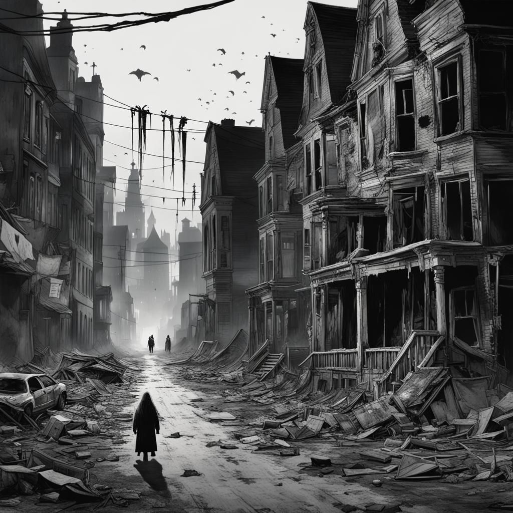 Spook City - AI Generated Artwork - NightCafe Creator