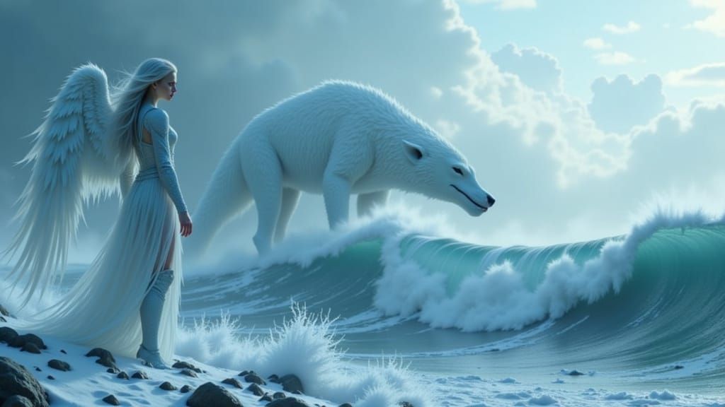 Frost Angel with the "Weirdest Whale" in history! Lol