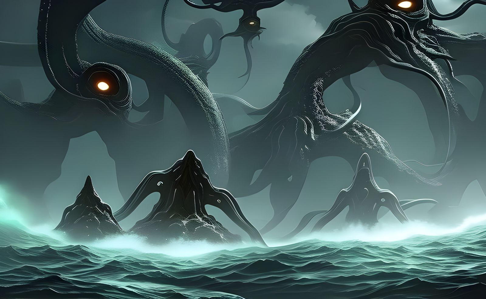 Alien Giants - AI Generated Artwork - NightCafe Creator