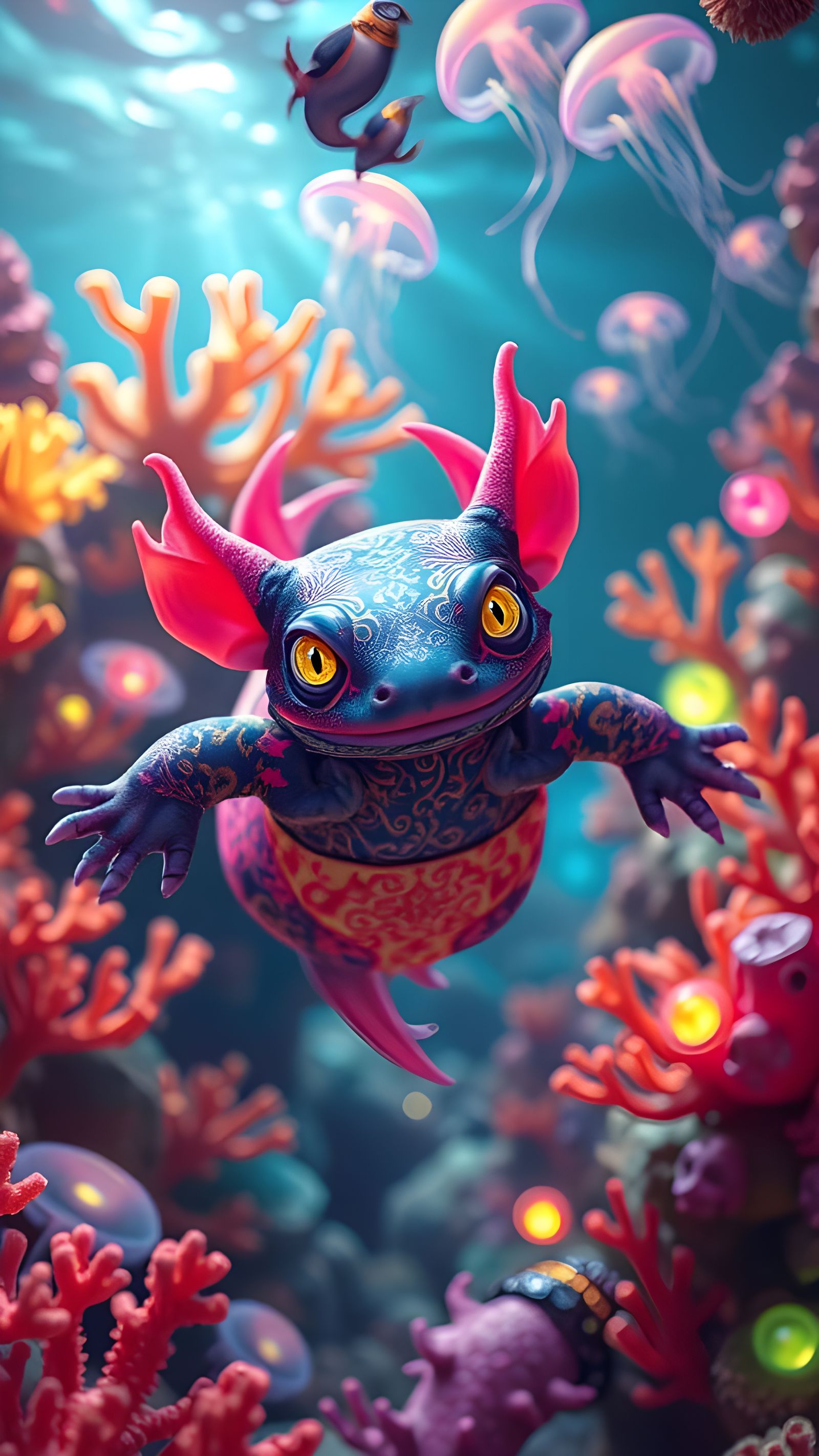 Master of the sea - Glowing Sea Realm Unveiled in Hyperreali...