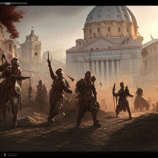 Rome rise again - AI Generated Artwork - NightCafe Creator
