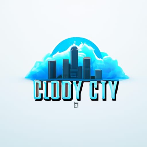 cloud city logo design - AI Generated Artwork - NightCafe Creator