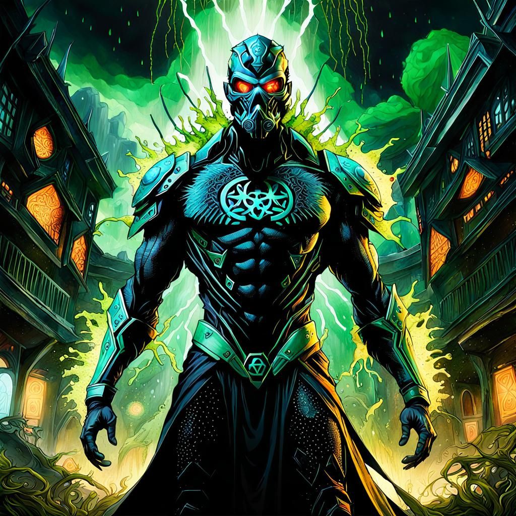 El Acidio: environmental friendly super hero who breaks down everything ...