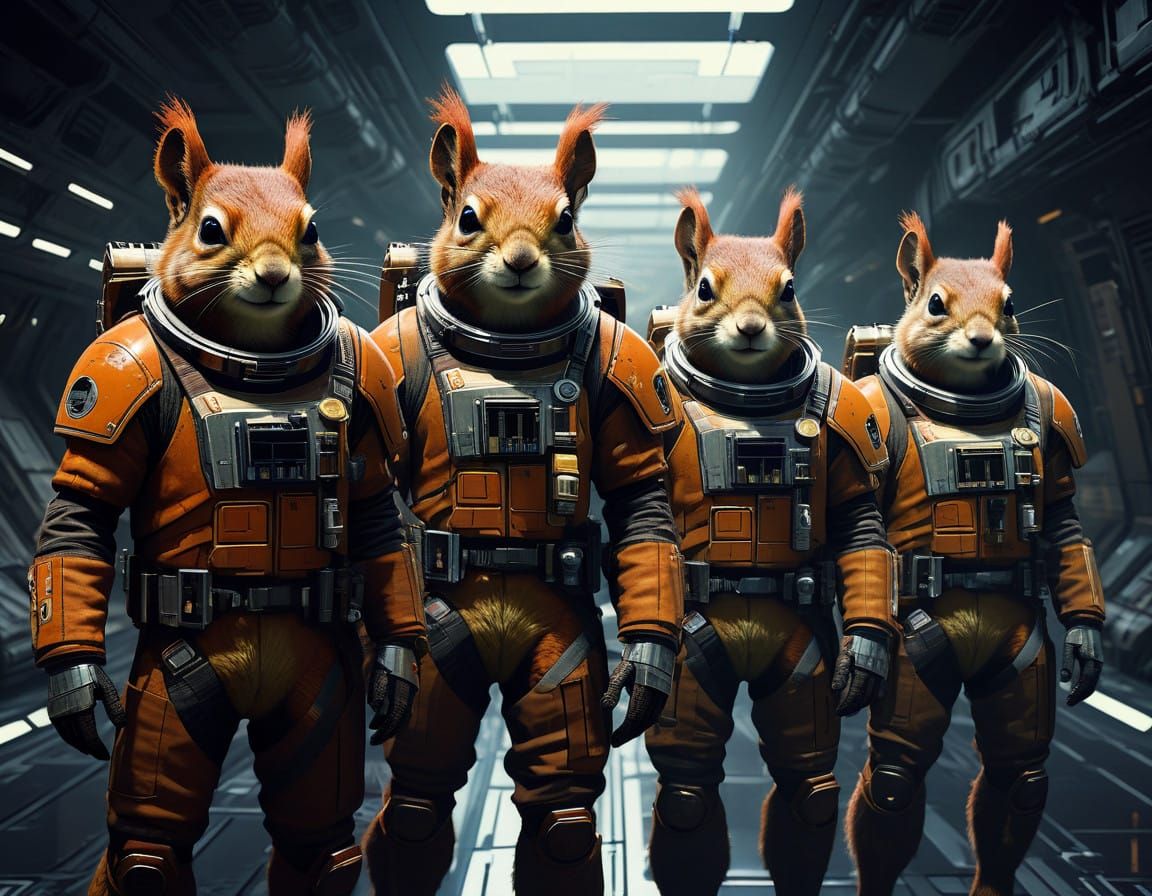 Juple Fighter Pilots 🐿🐿🐿🐿 - Anthropomorphic Squirrel Pil...