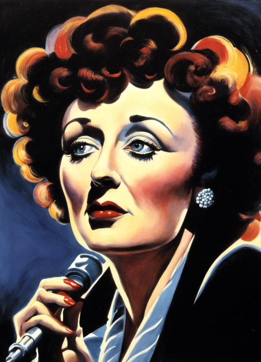 Edith Piaf - AI Generated Artwork - NightCafe Creator