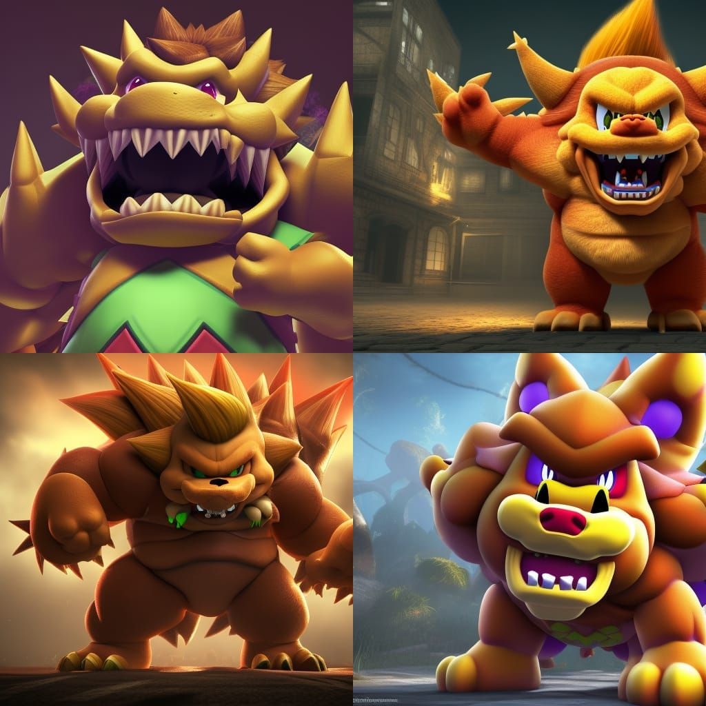 Bowser EXE - AI Generated Artwork - NightCafe Creator