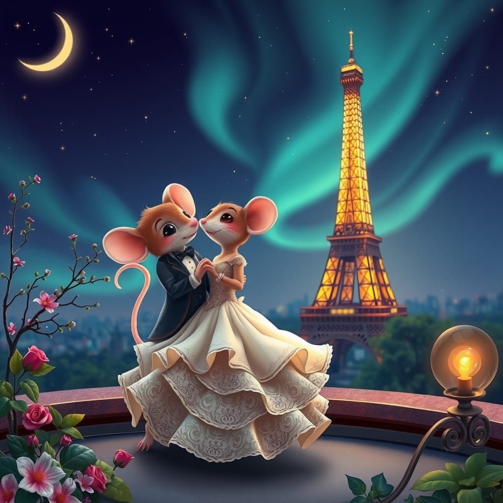 Mouse in Paris- Daily challenge #843 - NightCafe