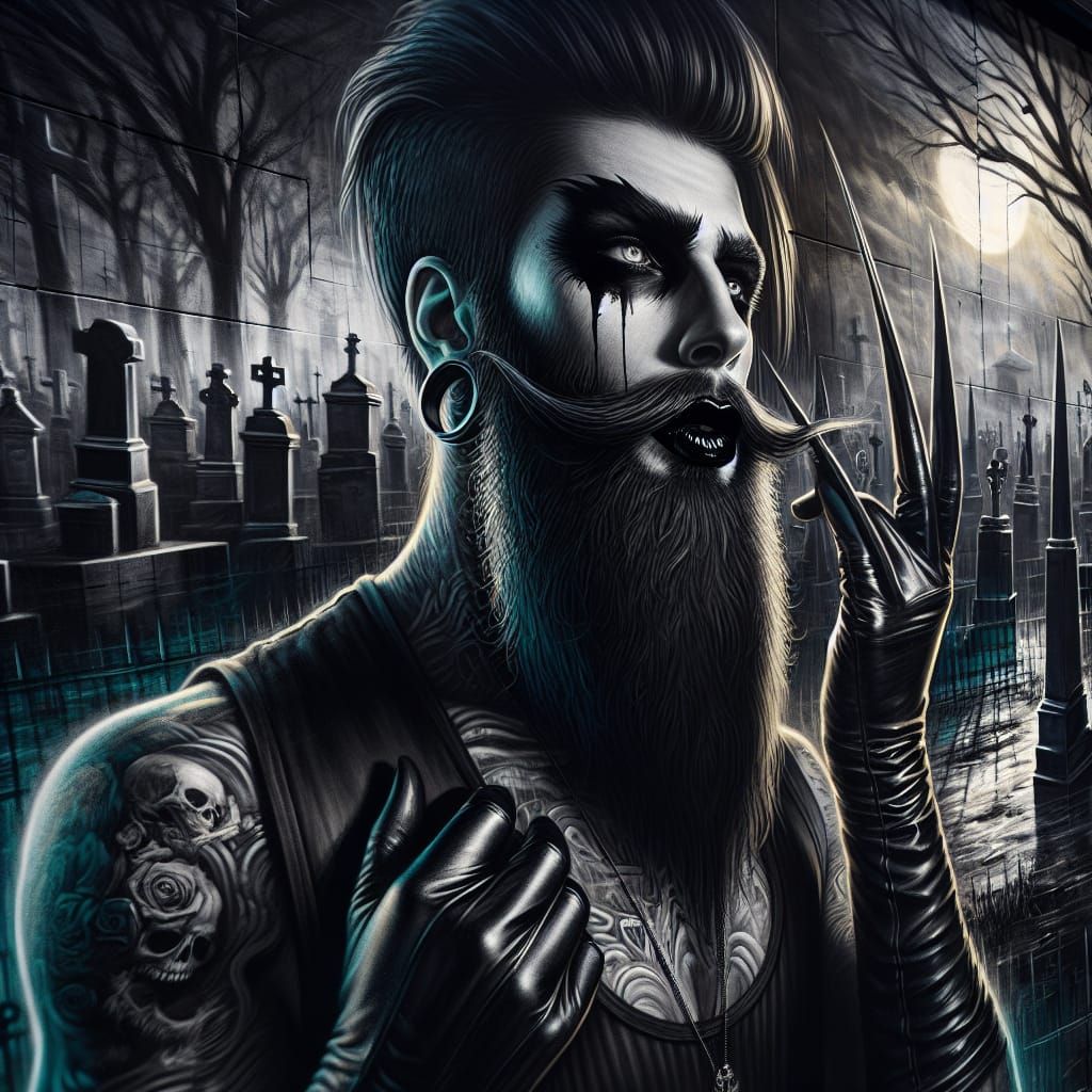 Fabulous Goth - AI Generated Artwork - NightCafe Creator