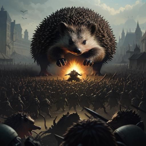 hedgehog wars - AI Generated Artwork - NightCafe Creator