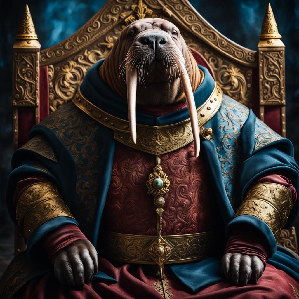 King Walrus - AI Generated Artwork - NightCafe Creator