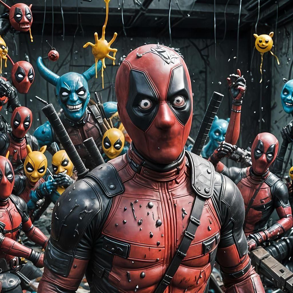 Freaking deadpool - AI Generated Artwork - NightCafe Creator