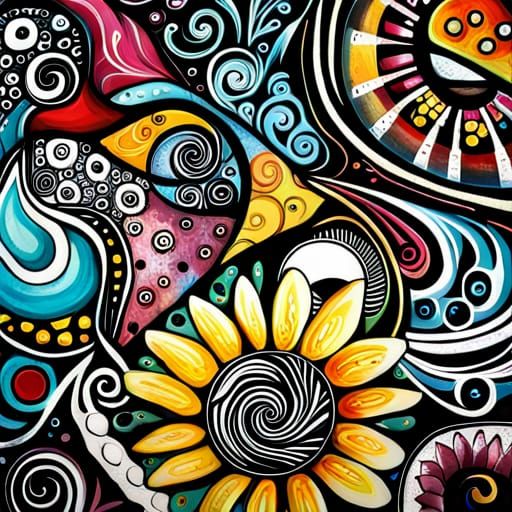 Ava Flowers - Surreal Floral Mixed Media Fantasy Art