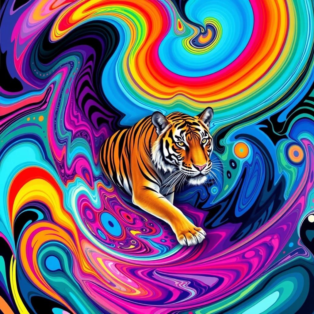 Tiger in a Trippy World - Tiger in a Trippy World