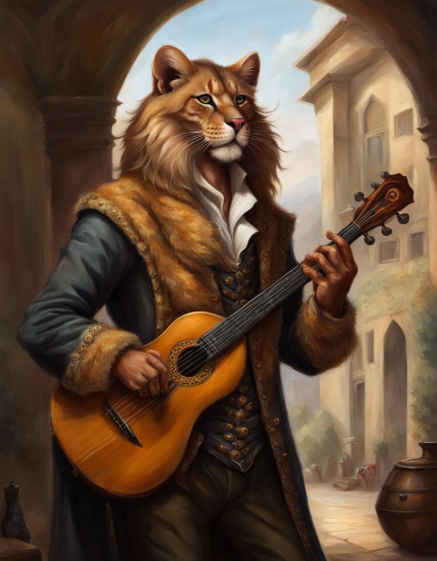 Leonin Bard - AI Generated Artwork - NightCafe Creator