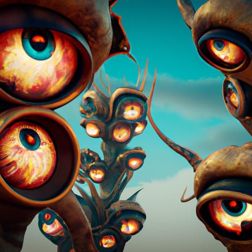 Multiple eyes - AI Generated Artwork - NightCafe Creator