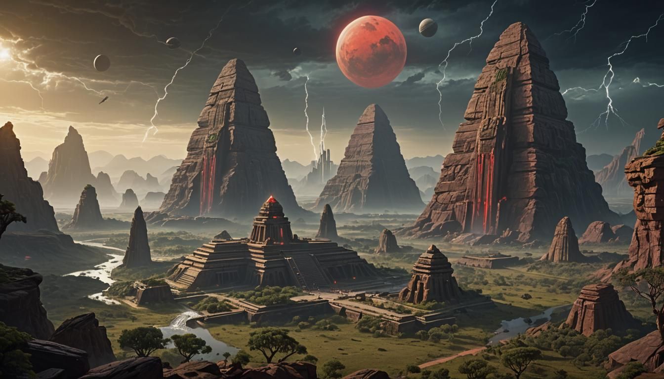 Alien Mega City - AI Generated Artwork - NightCafe Creator