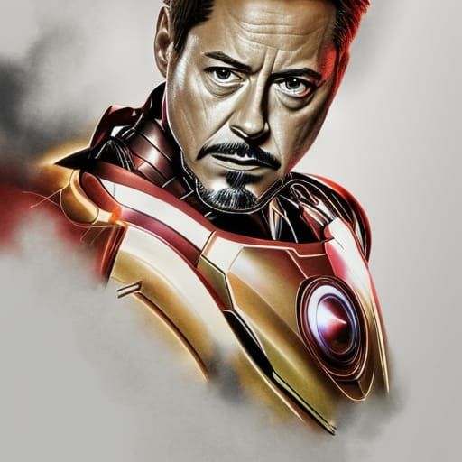 Tony Stark aka Iron Man - AI Generated Artwork - NightCafe Creator