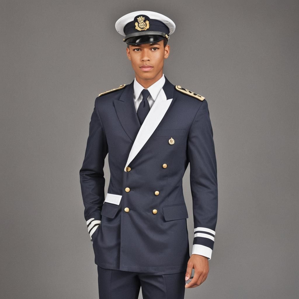 Handsome Naval Officer - AI Generated Artwork - NightCafe Creator