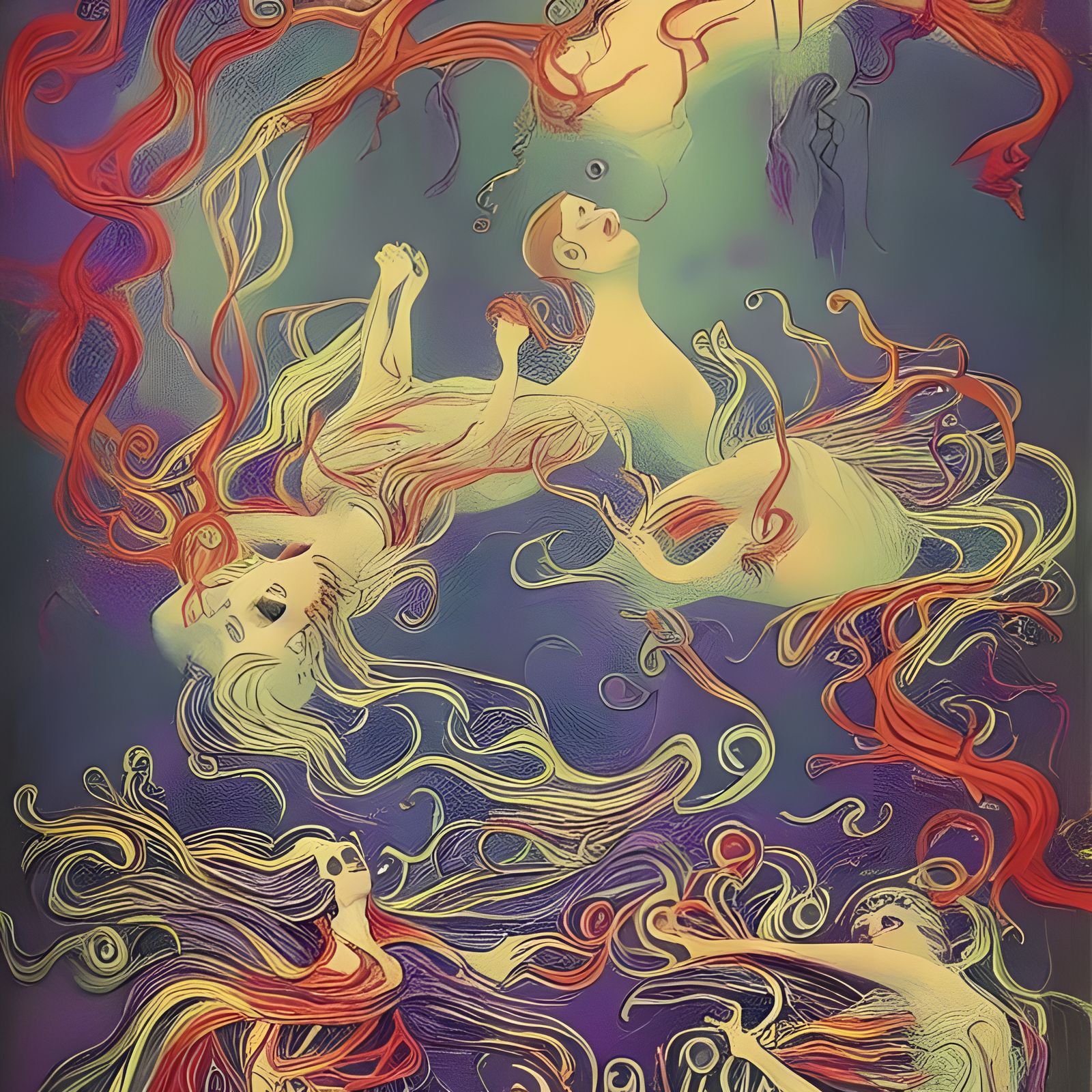 The ghosts who swim through our dreams, 1900 - AI Generated Artwork ...