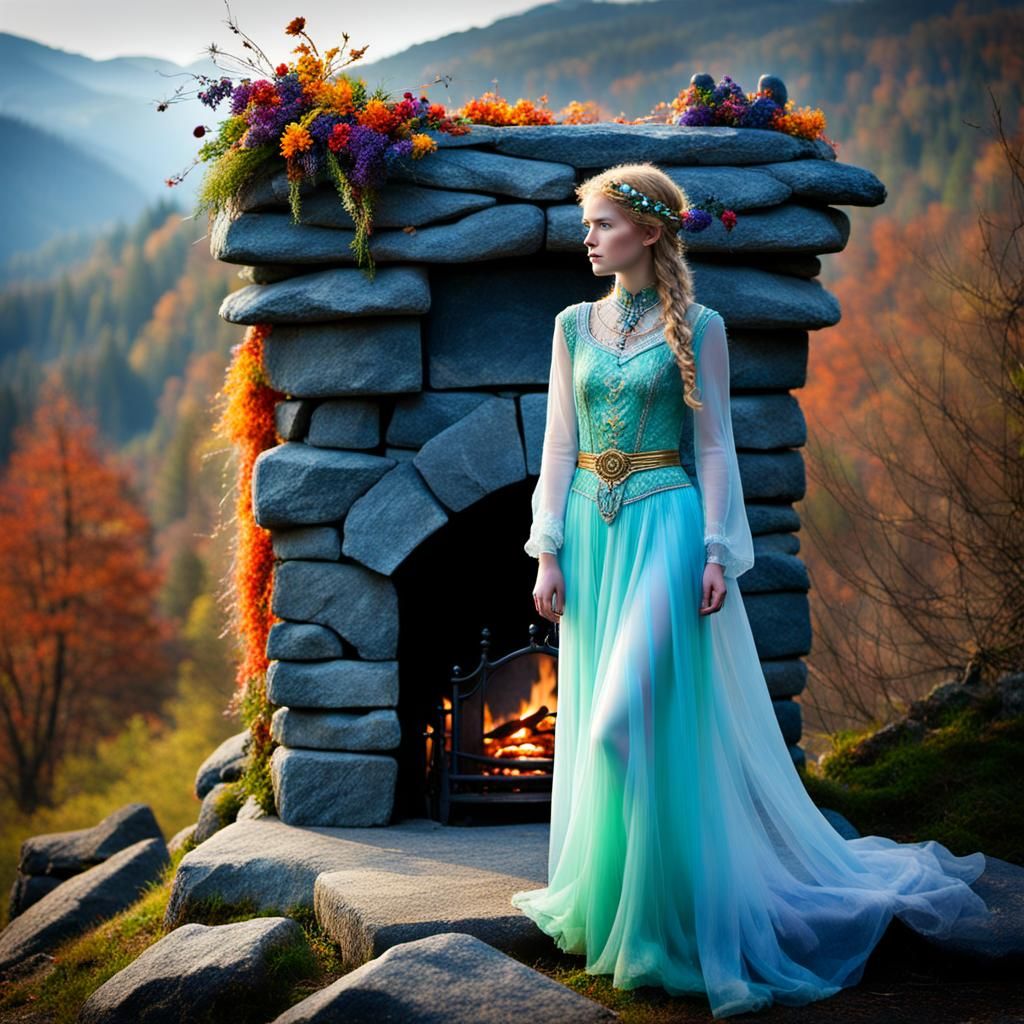 Celtic Sidhe, resides in her mountain domain. She is enchanting and ...