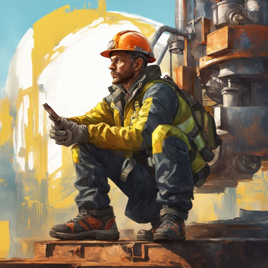 Workman outfit head and shoulders portrait, 8k resolution concept art ...