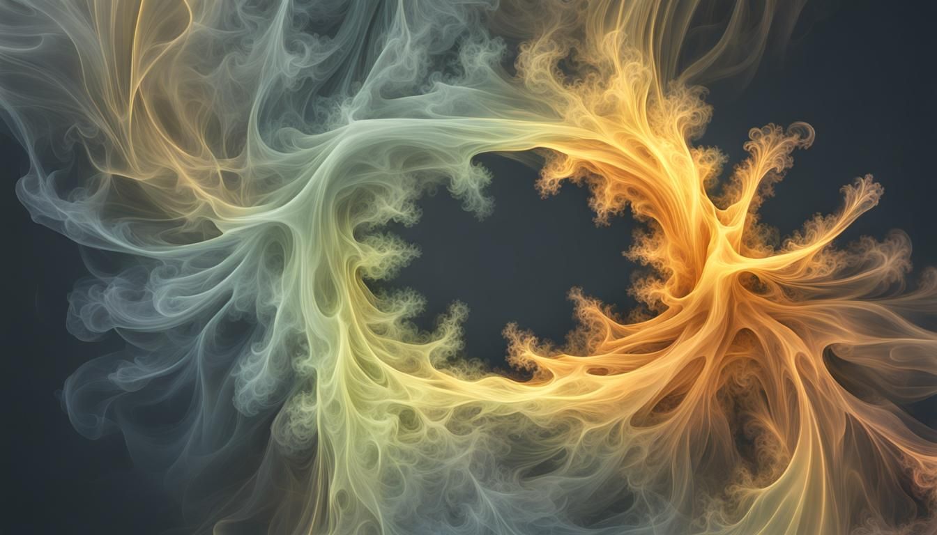 fractal flame. fractal smoke. fractal water splash. - AI Generated ...