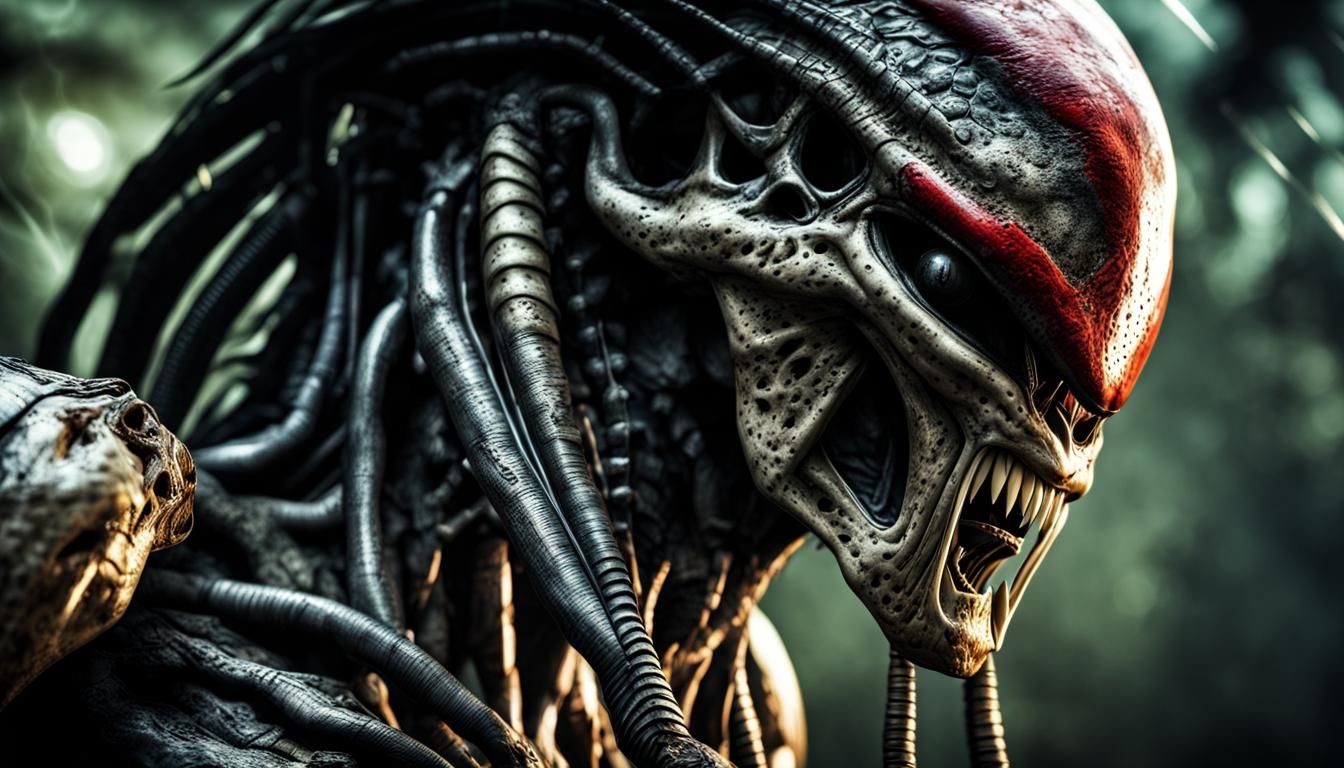 Combination of Predator and Alien - AI Generated Artwork - NightCafe ...