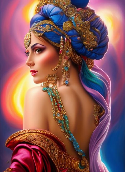 Colorful Genie Ai Generated Artwork Nightcafe Creator