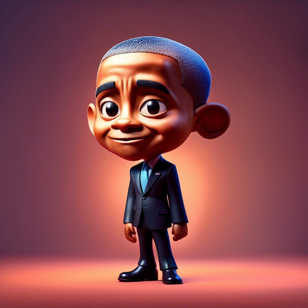 Chibi Barack Obama - AI Generated Artwork - NightCafe Creator