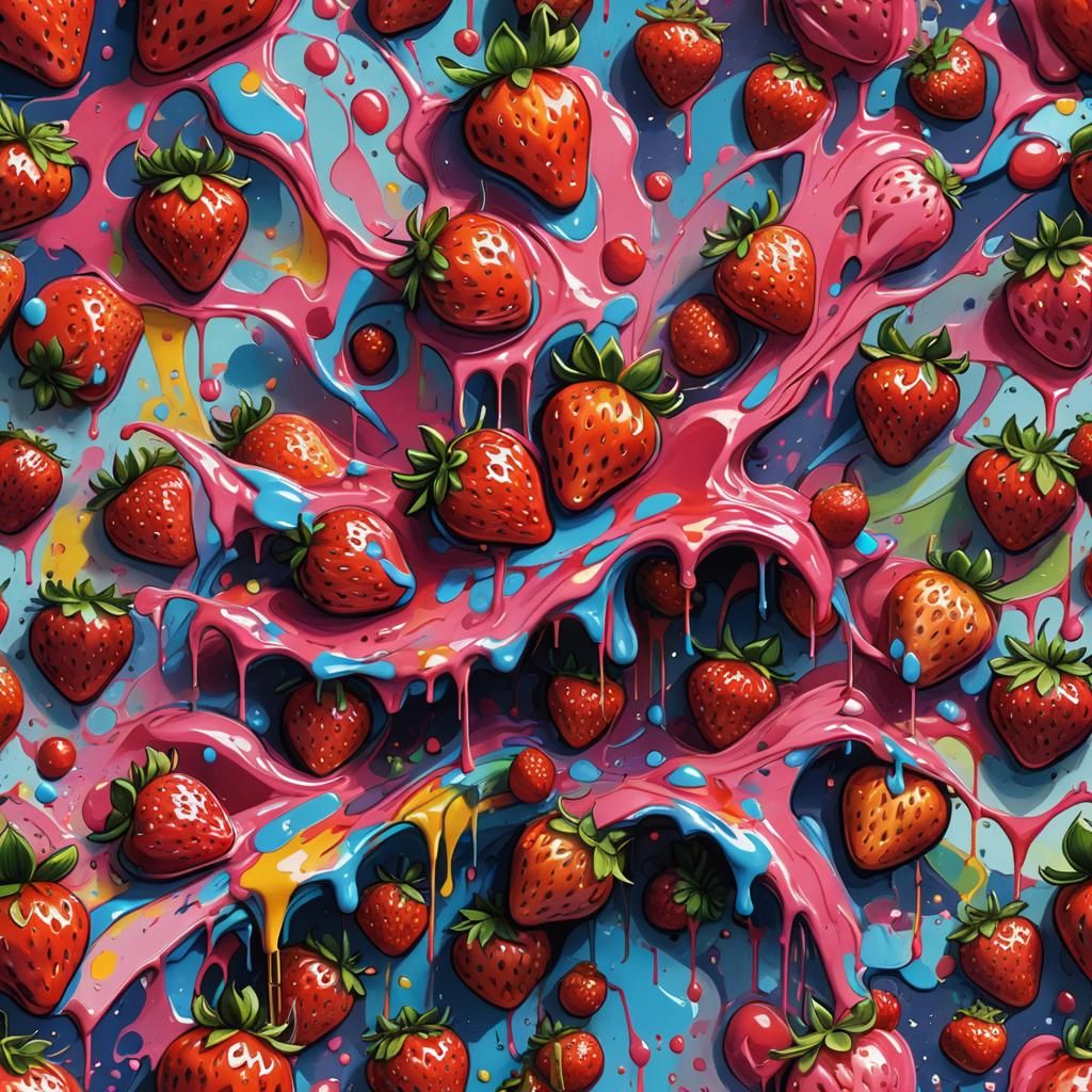 strawberry blast - AI Generated Artwork - NightCafe Creator