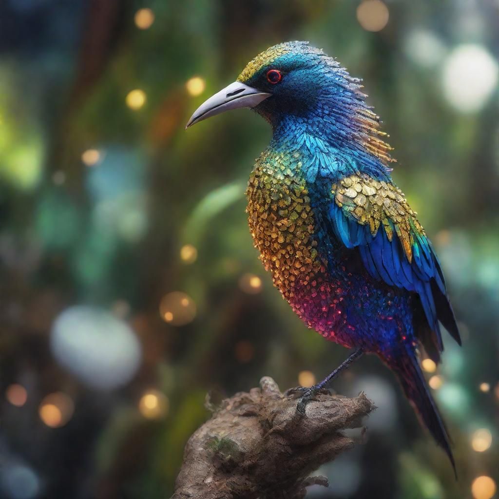 Exotic Sparkle Bird - AI Generated Artwork - NightCafe Creator