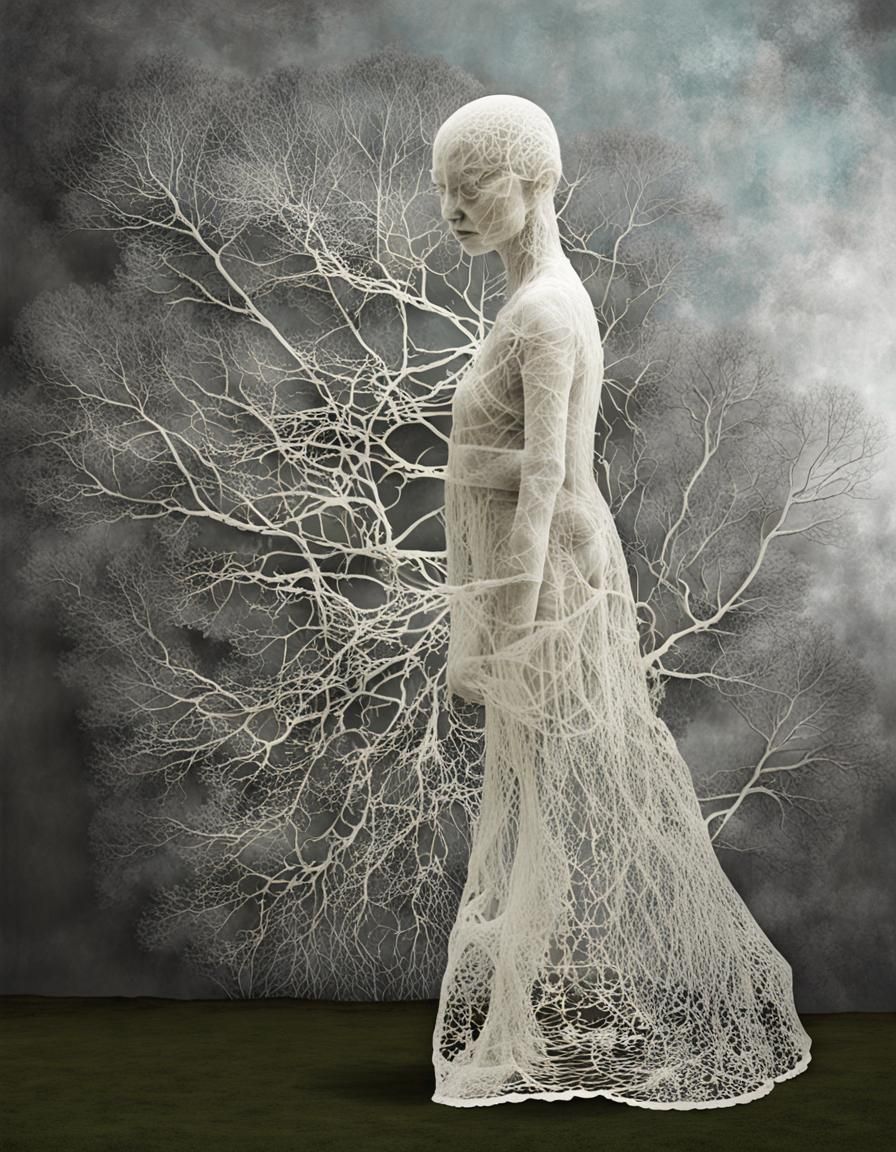 double exposure ailment codex by fibre artist "Helga Szentpétery" pain ...