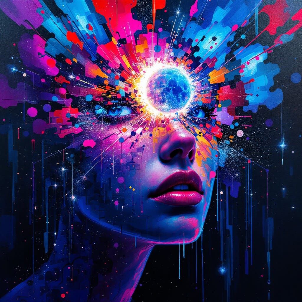 Abstract Surrealist realism - Vibrant Surrealist Portraits ...