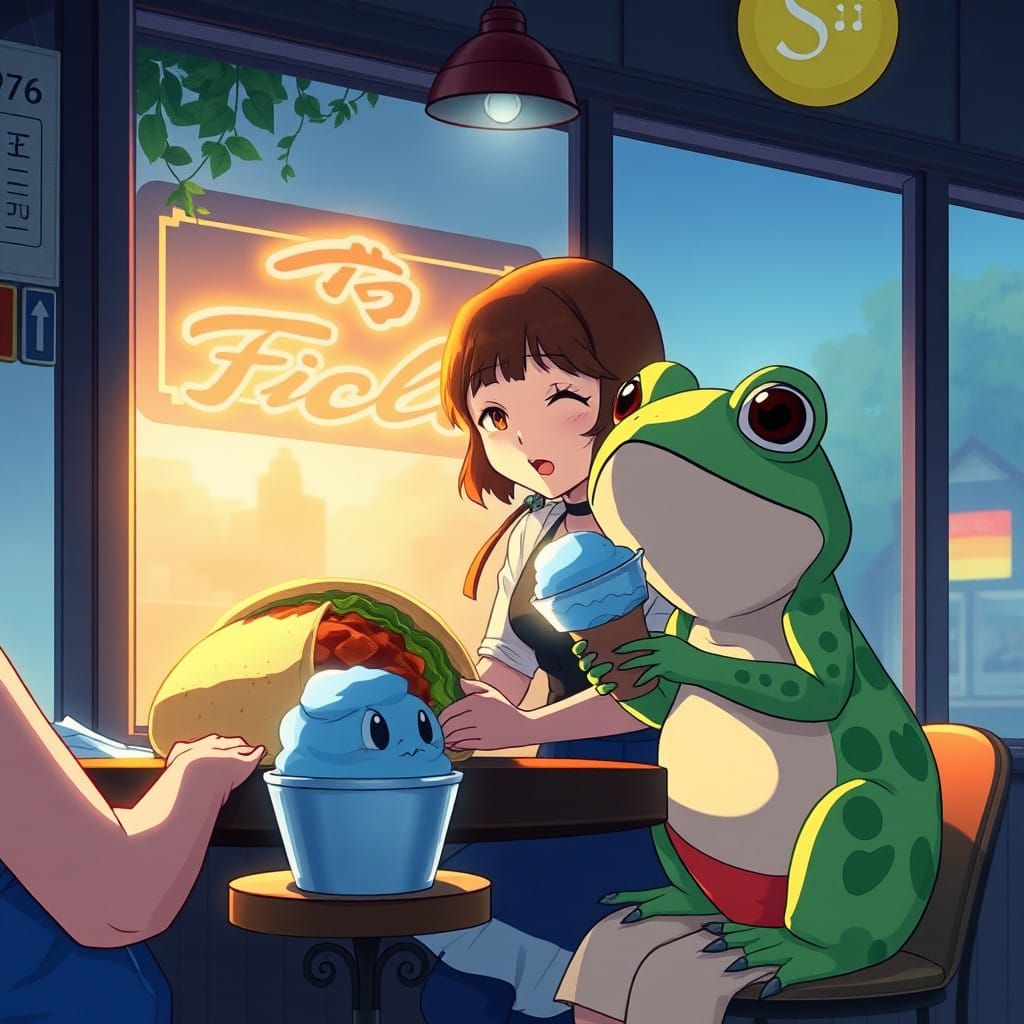 I ate a burrito the size of my head, Toad ate blue ice cream, our ...