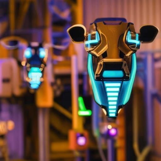 Mechanical Cows in the barn, bumblebee movie, cyberpunk 2099 blade ...