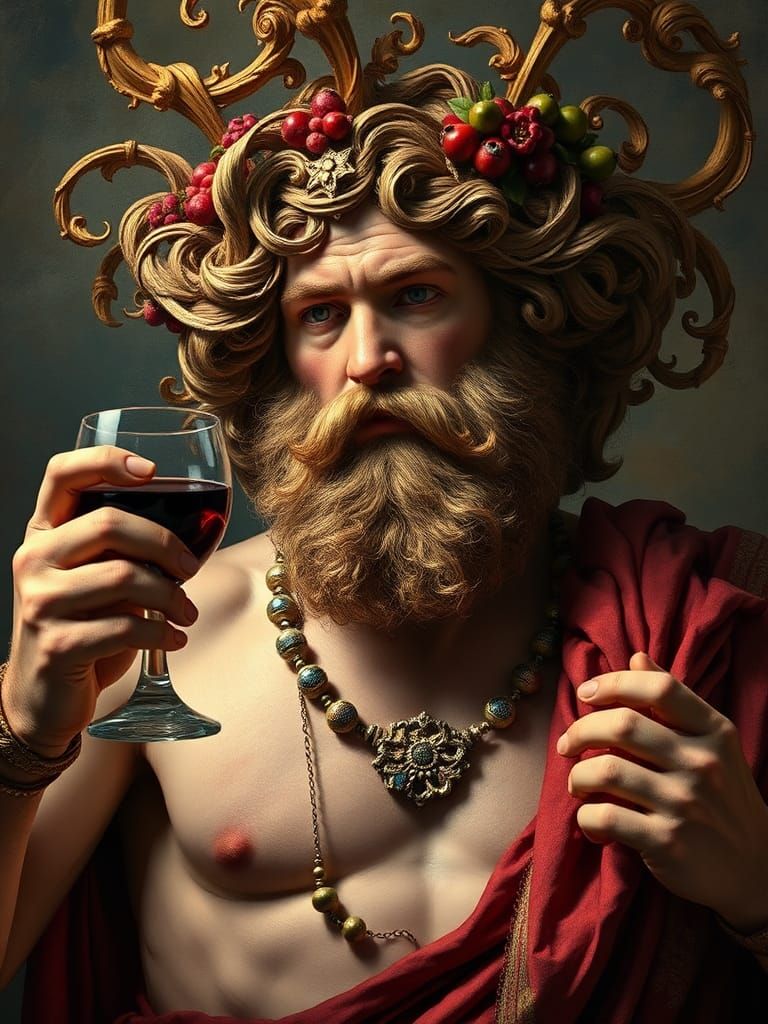 Bacchus Roman god of wine - Roman God Bacchus in Baroque Dig...