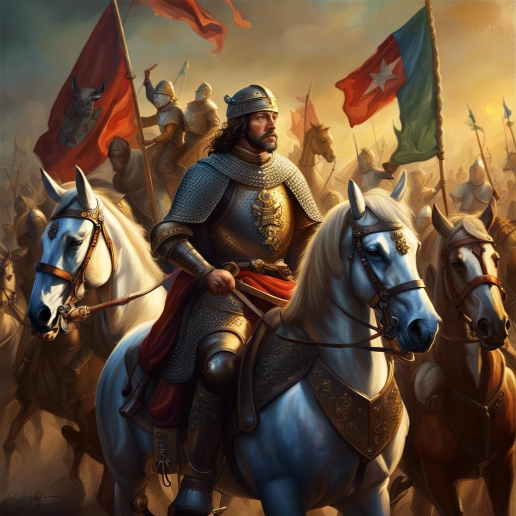 "King Sebastian of the Danes Castle and Knights prepare for battle ...