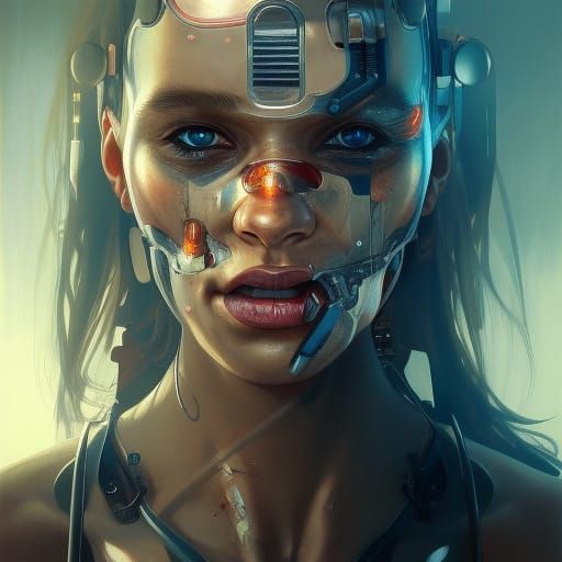 Enhanced Girl - AI Generated Artwork - NightCafe Creator