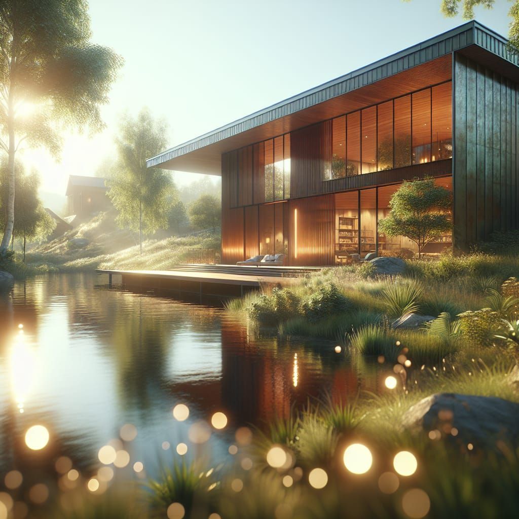 Moden Houses - AI Generated Artwork - NightCafe Creator