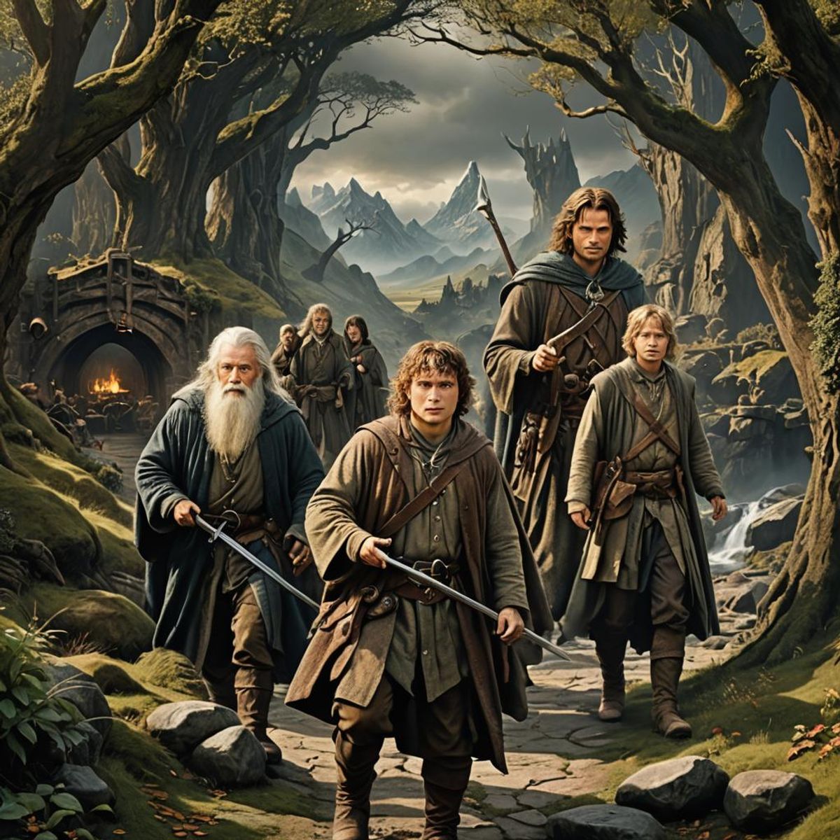 the lord of the rings; frodo; bilbo; gandalf; legolas; aragorn - AI ...