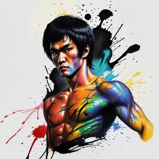 Bruce Lee - AI Generated Artwork - NightCafe Creator