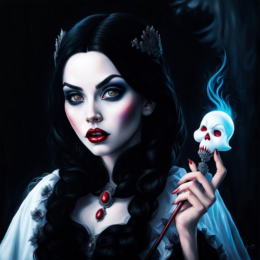 An evil fantasy woman - AI Generated Artwork - NightCafe Creator