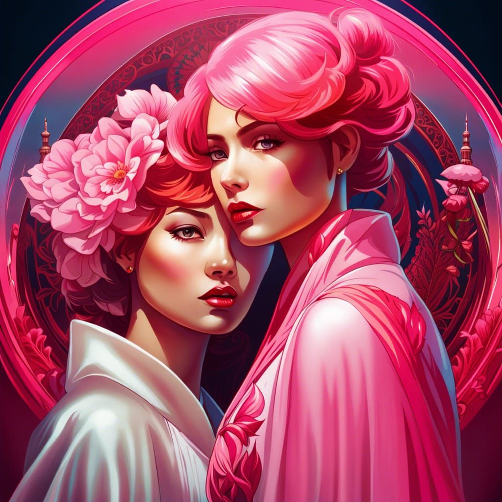 pink love - AI Generated Artwork - NightCafe Creator