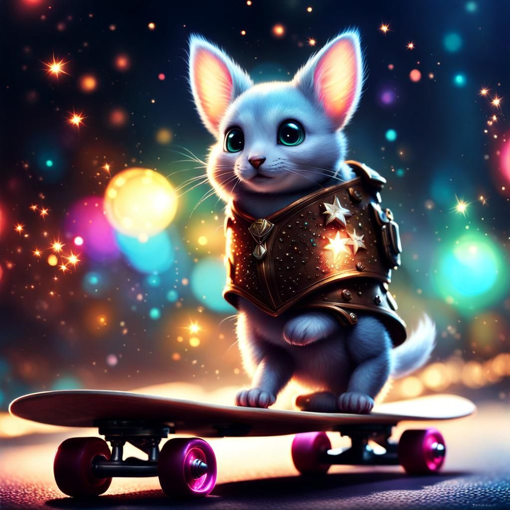 Furry Fae Creature on Skateboards - AI Generated Artwork - NightCafe ...