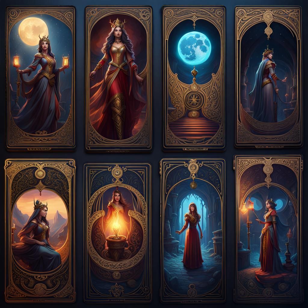Tarot Cards - fortune telling - AI Generated Artwork - NightCafe Creator