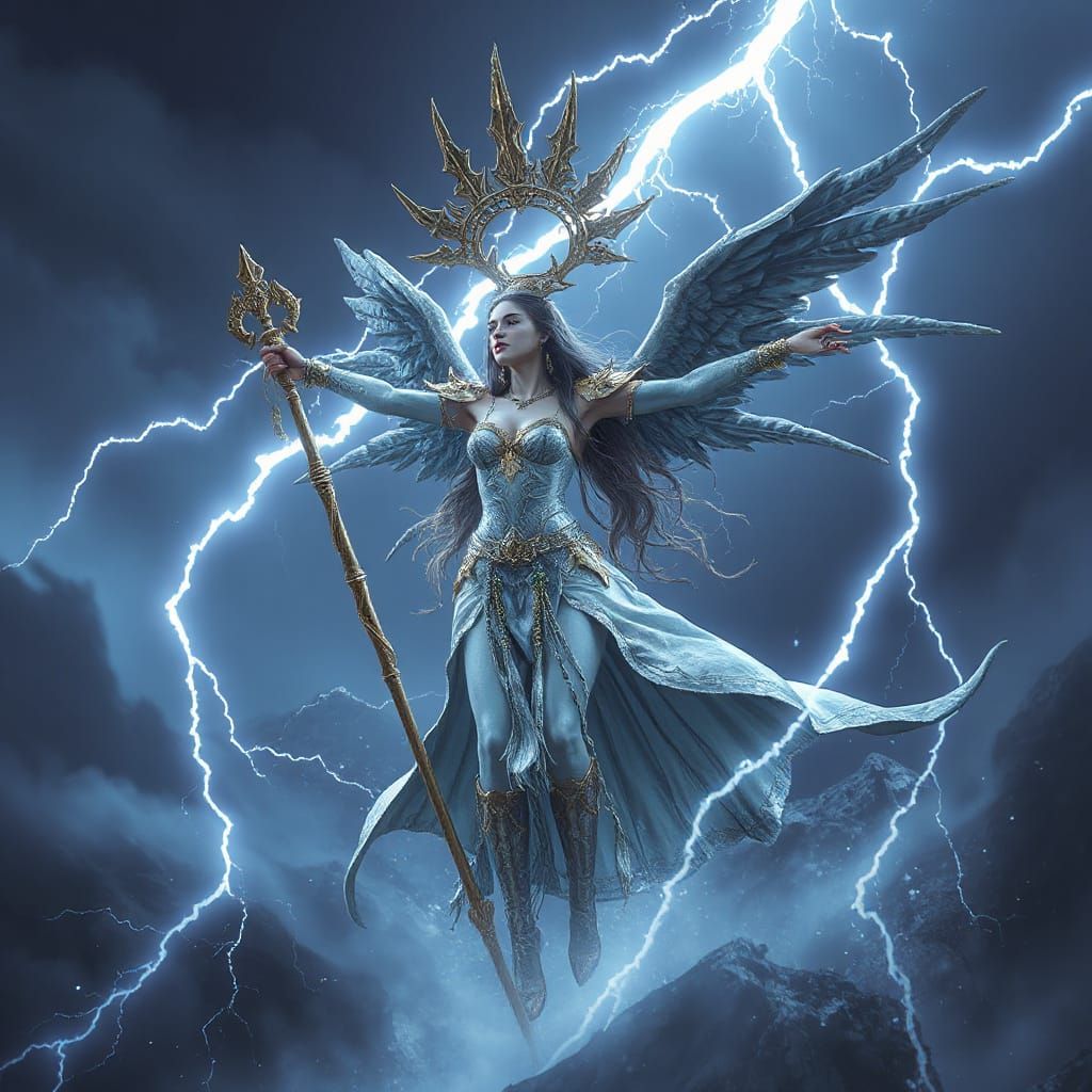 storm goddess - Storm Goddess Illustration
