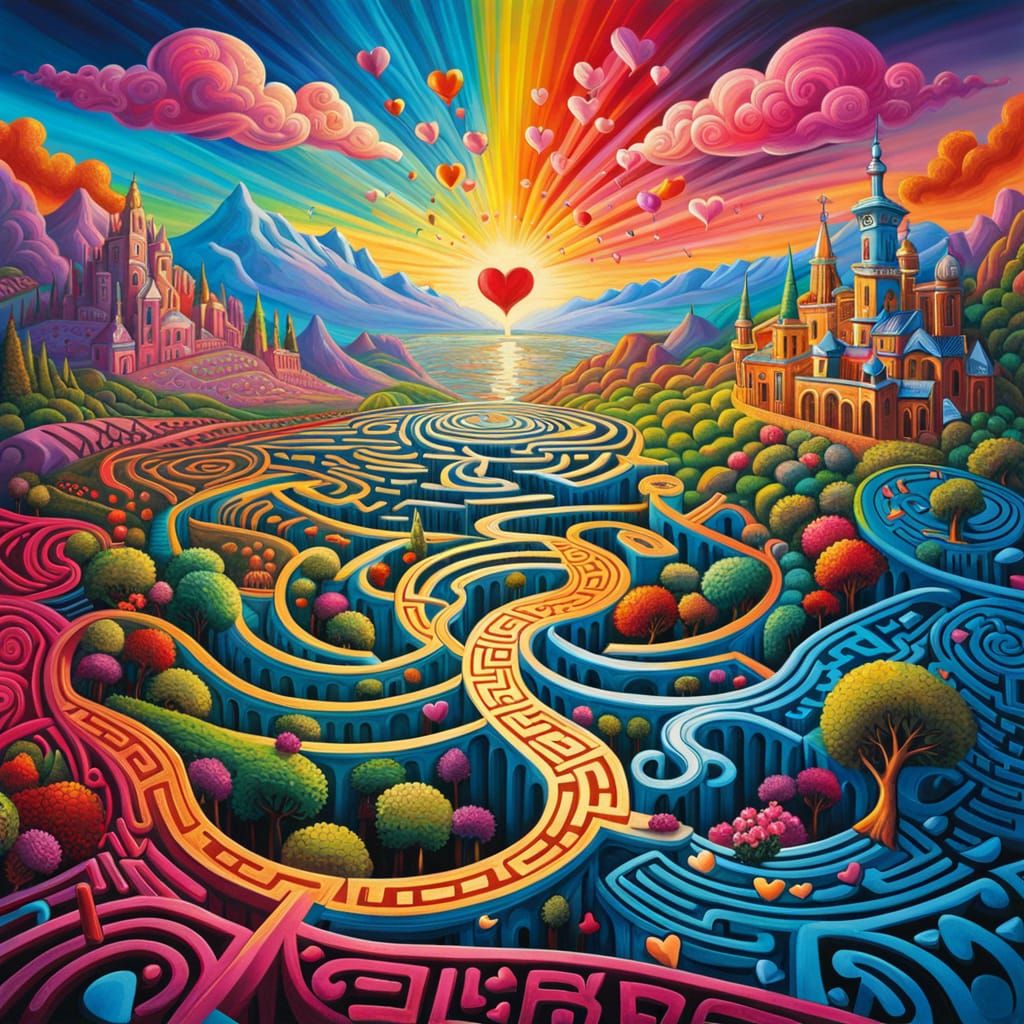 Labyrinth - AI Generated Artwork - NightCafe Creator